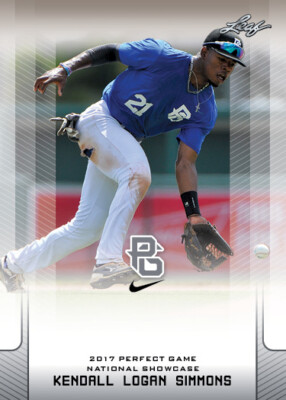 10-Count Lot Kendall Logan Simmons 2017 Leaf Perfect Game NIKE All ...