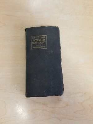 Vintage 1943 Little Giant Webster Dictionary Self Pronouncing Pocket ...