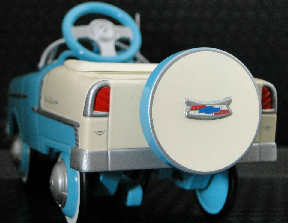 Chevy Mini Pedal Car Classic Custom Built Metal Model Race Car 55 57 ...