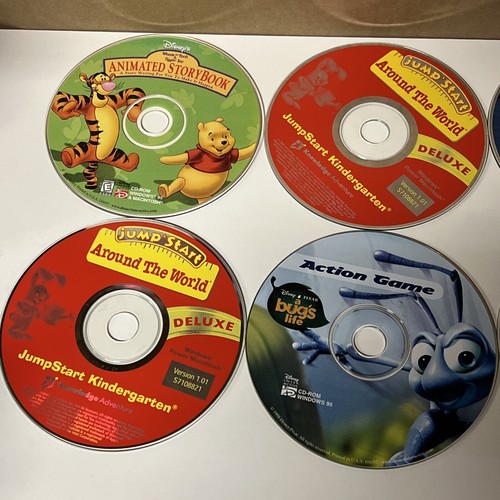 Lot Of 8 kids Mix Of games And cd ROMs With Case Disney And Others🔥 ...