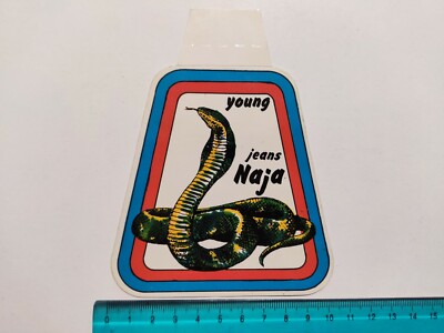Adhesive Young Jeans Naja Sticker Autocollant Aufkleber Vintage 80s ...