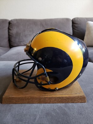 Vintage LA Los Angeles Rams NFL Football Helmet Nardi Telephone Riddell ...