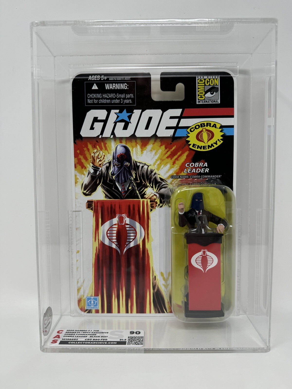 2008 Hasbro G.I. Joe Series 24/SDCC Exclusive Cobra Commander Black ...