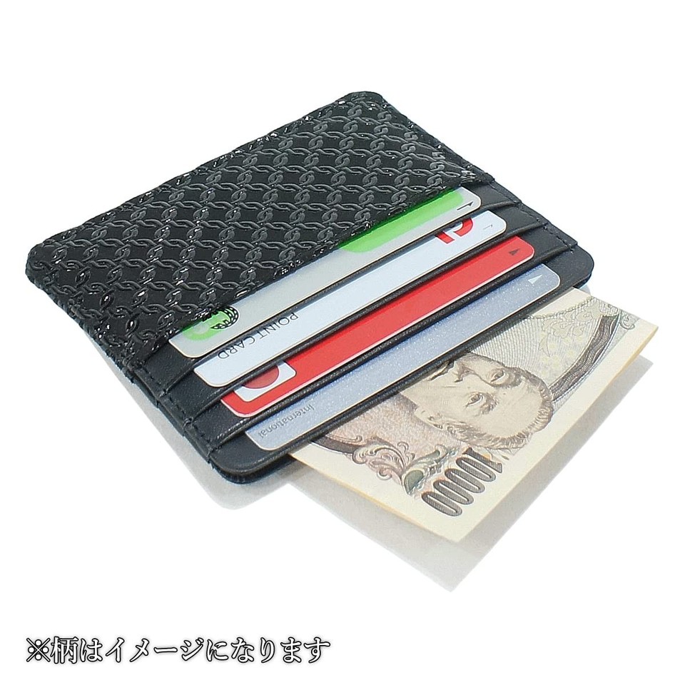 Indenya Slim Card Case Thin, Deerskin Purple with White Lacquer ...