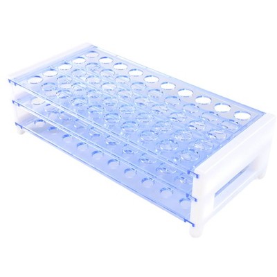 Plastic Test Tube Stand Bracket Rack for 12-13MM Test Tubes 50 Hole3528 ...