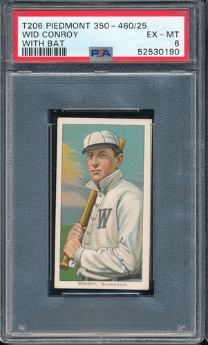 T206 Piedmont 460/25 Wid Conroy (with Bat) PSA 6 - Washington POP 38 | eBay