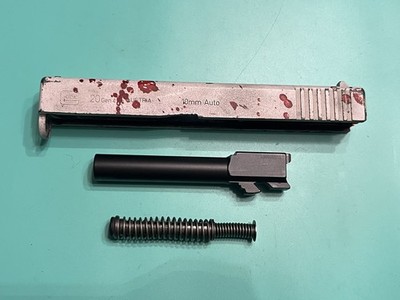 USED GLOCK 20 GEN 4 10MM COMPLETE SLIDE BARREL GUIDE ROD SPRING *WHITE ...