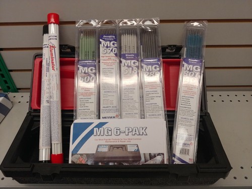 Messer MG Welding® MG 6 Pack Tool Box of Welding Electrodes + Aluminum ...
