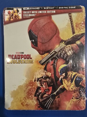 Deadpool and Wolverine 3D Steelbook (4K + 3D + 2D Blu-Ray) Deadpool ...