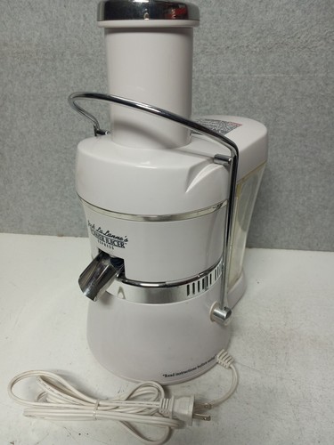 Jack Lalanne's Power Juicer Express MT-1020 White & Chrome Complete ...