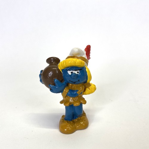 Smurfs 20167 Indian Smurfette Vintage Smurf Figure Rare PVC Toy ...