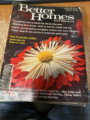 BETTER HOMES & GARDENS MAGAZINE----SEPTEMBER 1973 | eBay