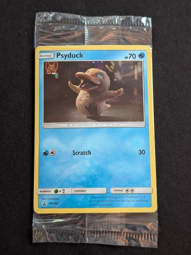 SEALED SM199 Psyduck Promo Card Pokemon Detective Pikachu Target ...