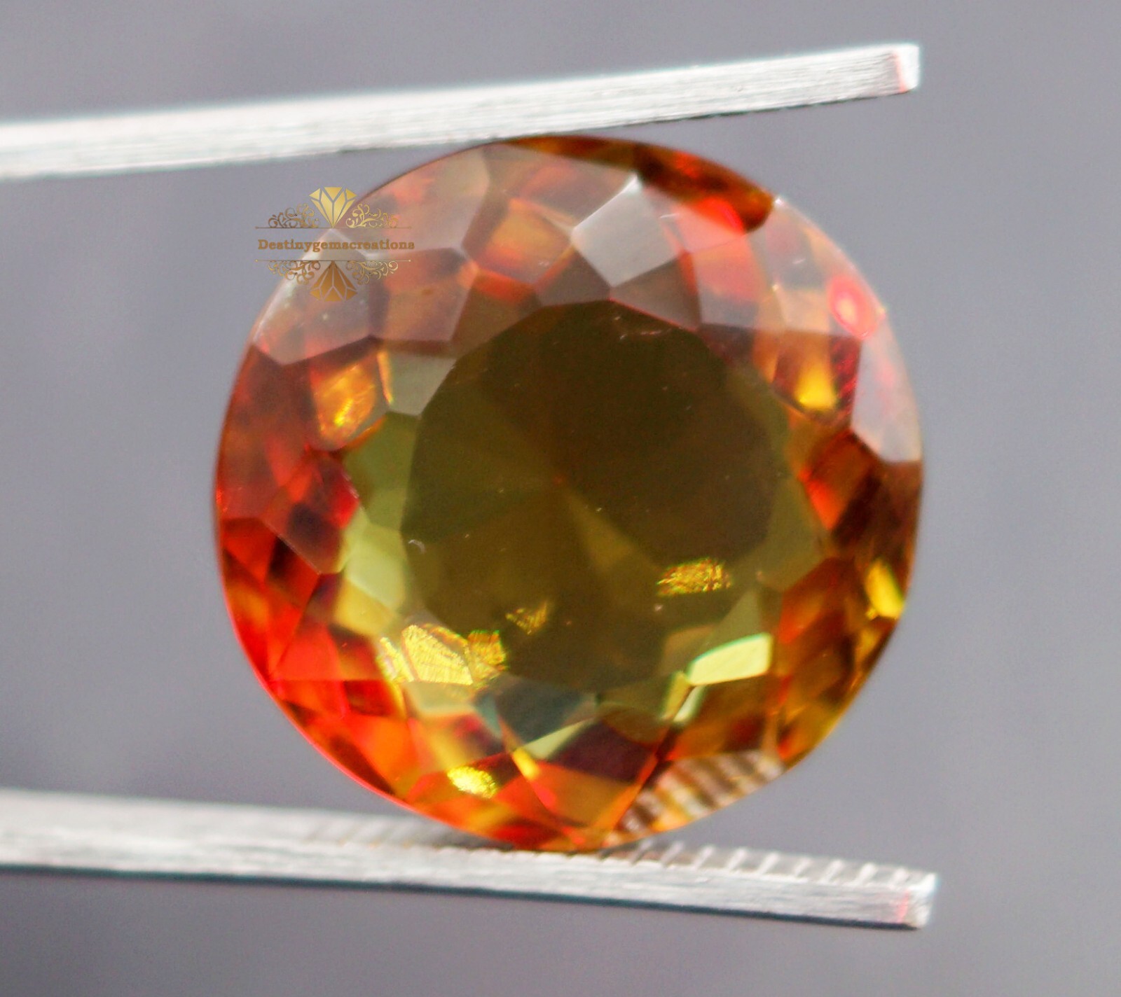 Certified 10 Ct Natural Round Shape Zultanite Color Changing Turkish ...