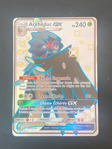 CARTE POKEMON ARCHÉDUC GX SV47/SV94 FR ULTRA RARE SL DESTINÉES OCCULTES ...