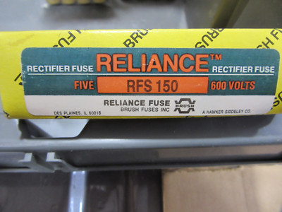 (5) Reliance RFS150 Rectifier Fuses 150A 600V NEW!!! with Free Shipping ...