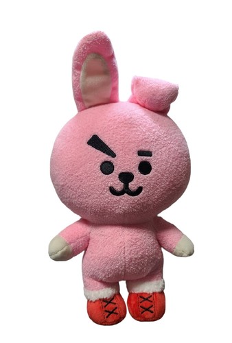 BTS Jungkook BT21 Cooky Pink Bunny with Red Boots 13" Plush | eBay