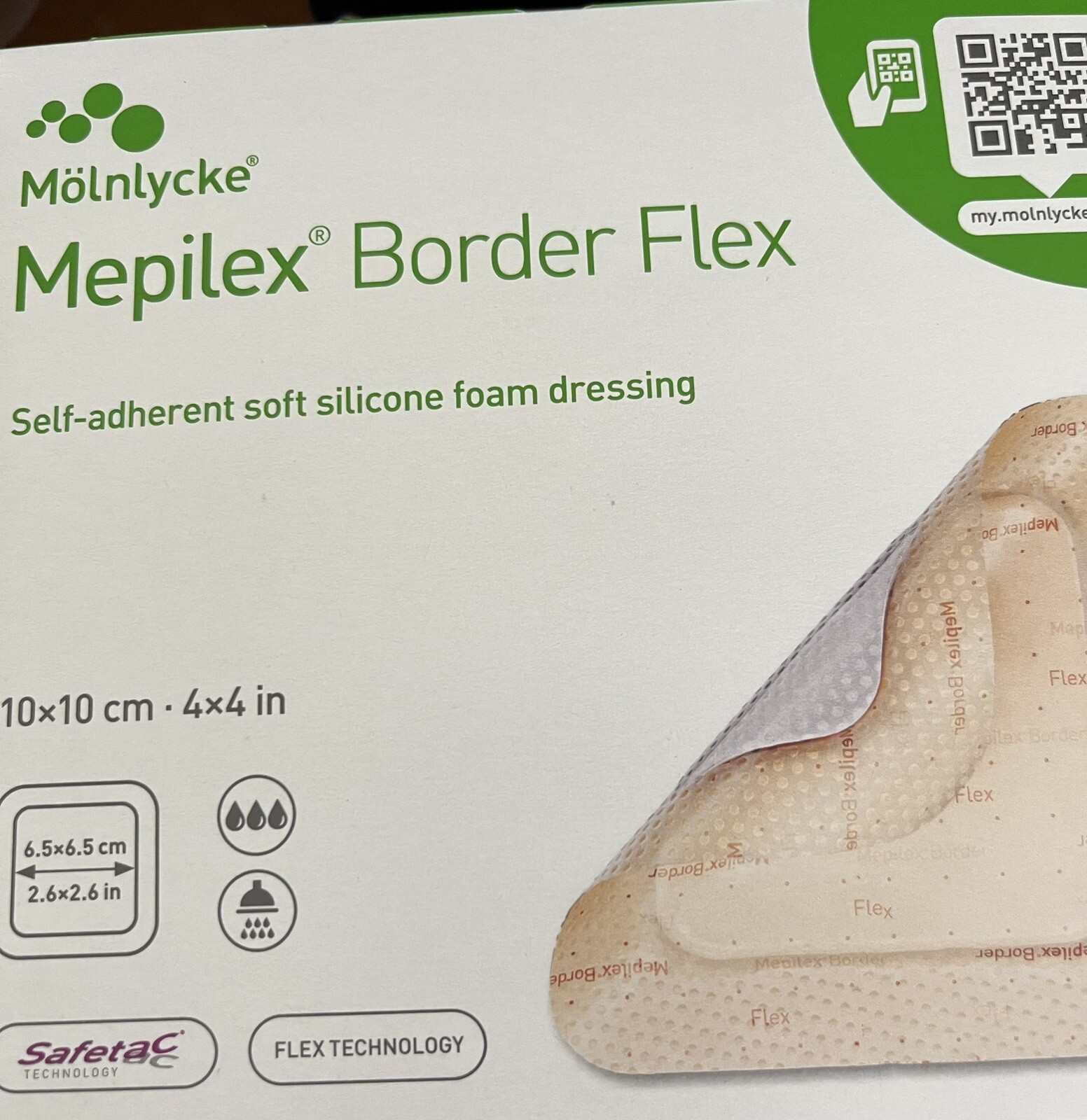 Mepilex Border Flex Foam Dressings 4X4" 595300 Exp 2027 Free Ship! Box ...