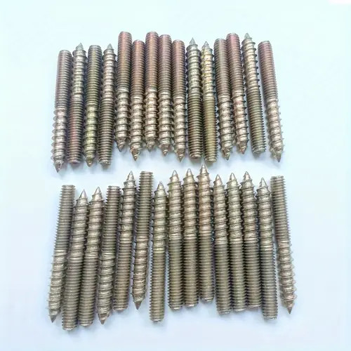 30pcs Zinc-Plated Double Headed Screws, M6 Hook Bolts with Full Thread ...