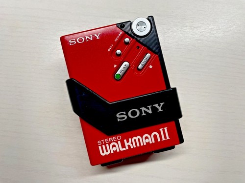Vintage Sony Walkman WM-2 Red, Fully Overhauled,Crystal-Clear ...