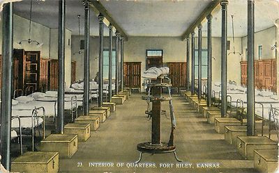 1916 Interior of Quarters, Fort Riley, Kansas WW1 Postcard | eBay UK