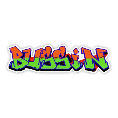 Bussin Really Good Car Sticker Window Decal Truck BUSSIN' Funny LOL ...