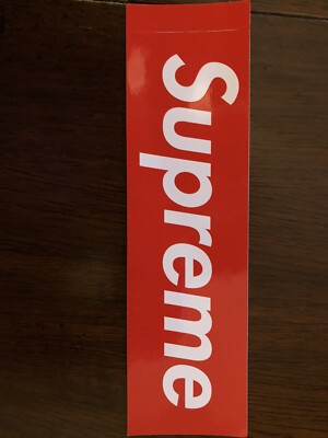 Supreme Bogo Red Box Logo Sticker 100% Authentic | eBay