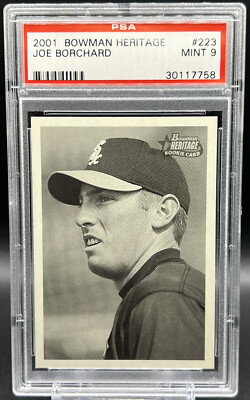 2001 Bowman Heritage Joe Borchard Rookie Card PSA 9 MINT White Sox RC ...