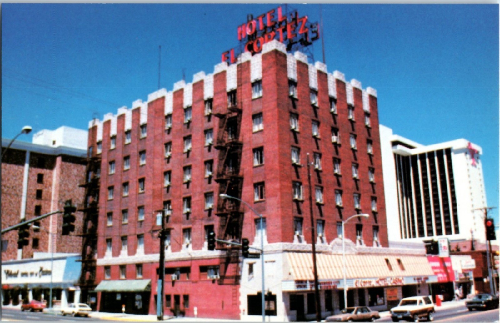 Hotel El Cortez Reno Nevada Historic Art Deco once Casino Vintage ...
