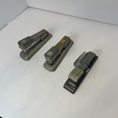 VTG Office Staplers, 2-88 Stapler Bates Mfg, 1-Bostitch Stapler. Made ...
