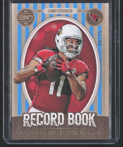 2019 Legacy Larry Fitzgerald Record Book Indigo /25 #RB-LF | eBay