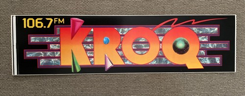 World Famous KROQ 106.7 FM Radio Station Bumper Sticker | eBay