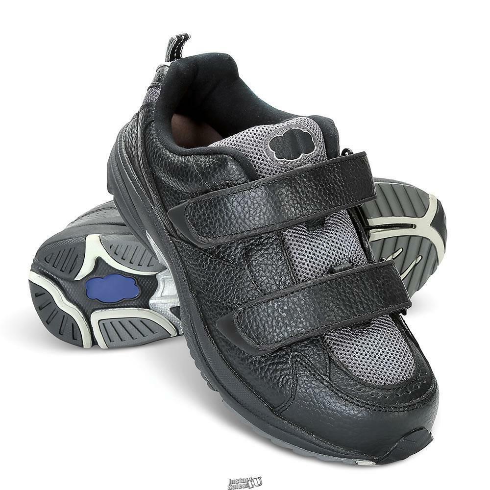 Hammacher Swollen Feet Comfort Shoes (Men's) BLACK 9 Dr Comfort | eBay