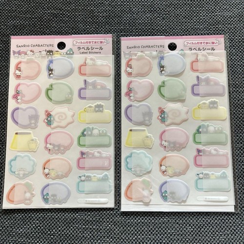 Sanrio Label Sticker Name Characters Set 2 | eBay