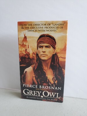 Grey Owl (VHS, 2000) Pierce Brosnan, Annie Galipeau, PG-13 (v3 ...