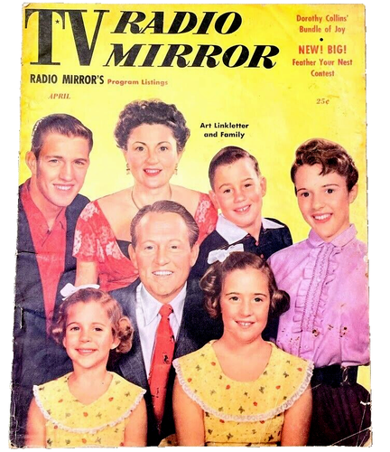 1955 TV RADIO MIRROR Vintage Magazine Back Issue ART LINKLETTER ...