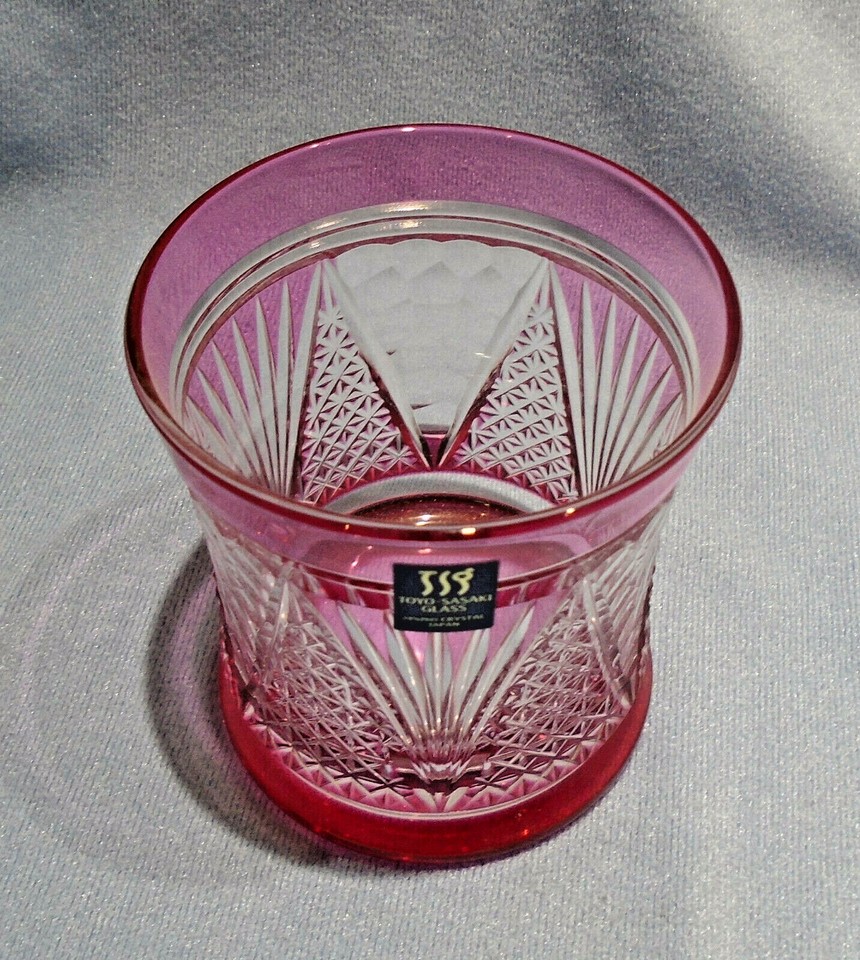 TOYO SASAKI PINK CRYSTALGLASS TUMBLER BRAND NEW | eBay