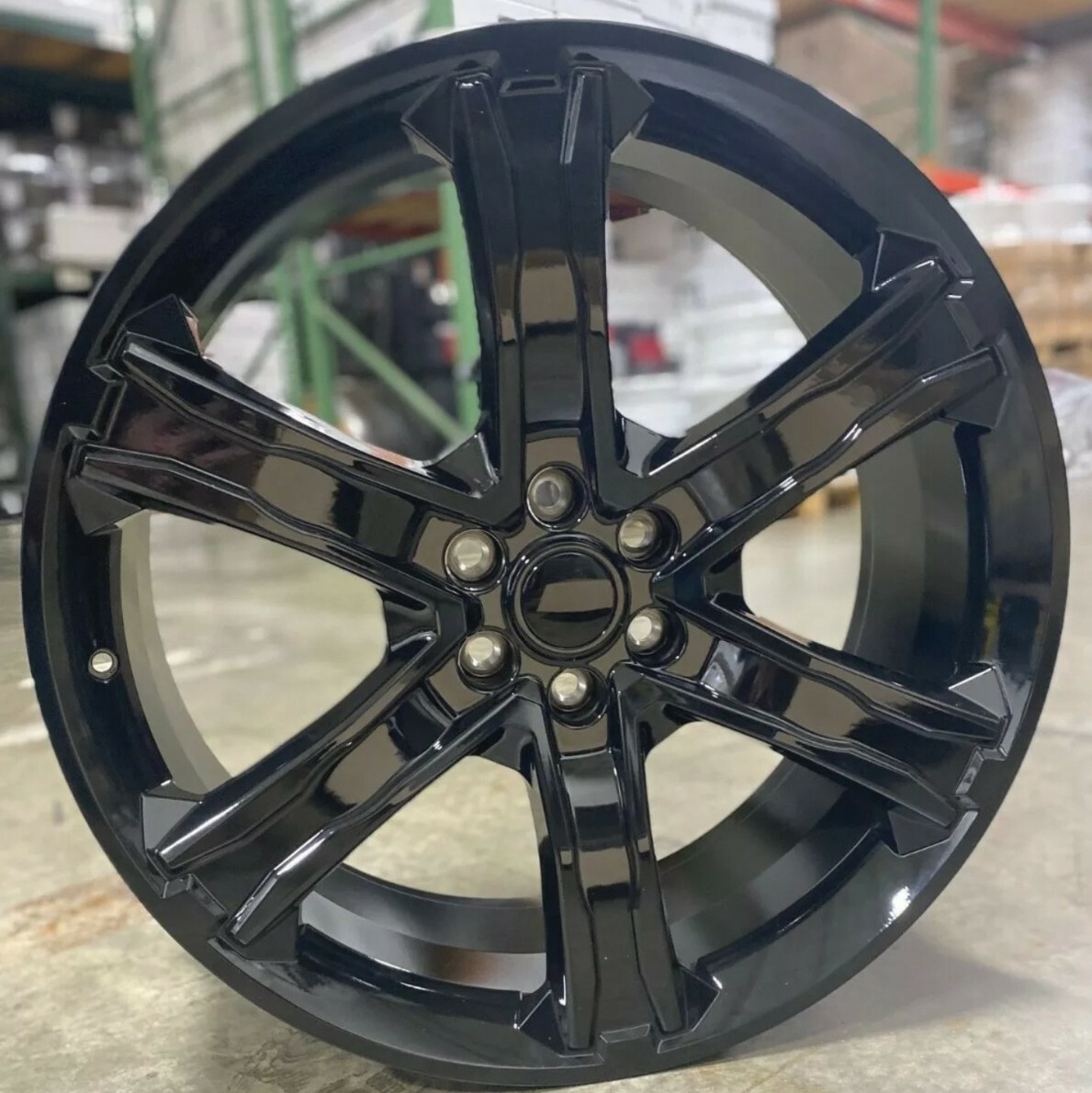 24" Inch Gloss Black Replica Stealth 6x135 Wheels Rims 22 Expedition F ...