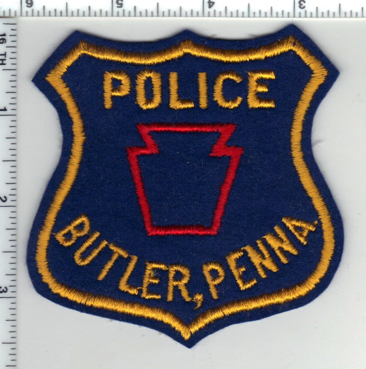 Butler Police (Pennsylvania) Felt Shoulder Patch 3rd Issue late 1970's ...