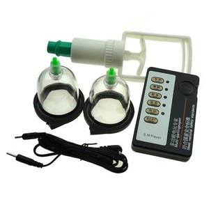 electro nipple pump sucker electric shock breast enlargement E-stim for ...