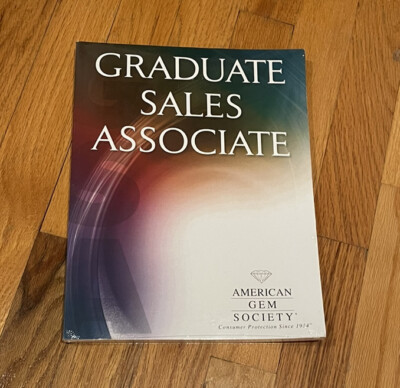 Graduate Sales Associate Text Book by American Gem Society | eBay