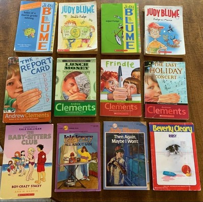 Elementary Chapter Book Lot of 12: Fudge, Andrew Clements, Babysitters ...