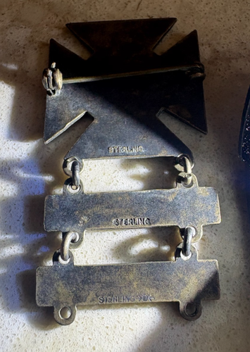 WWII U.S. ARMY Sterling Silver Sharpshooter Badge, Rifle and Machine ...