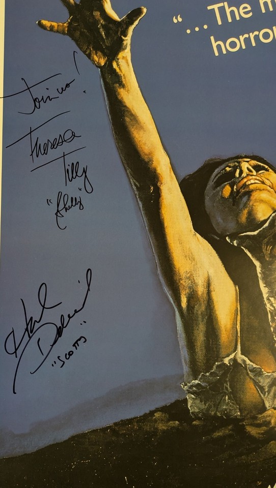 The Evil Dead 24x36 Poster Cast Signed By 5 Bruce Campbell Hal Delrich ...