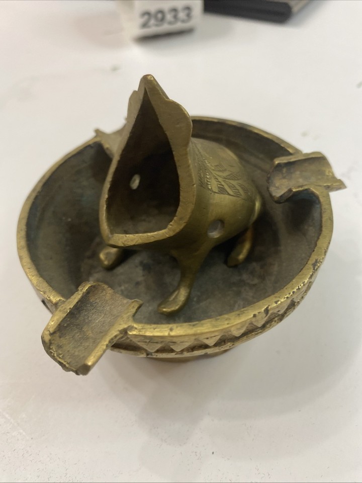 Vintage WW2 Brass Trench Art Ashtray 75mm M18 Artillery Shell B.B CO ...