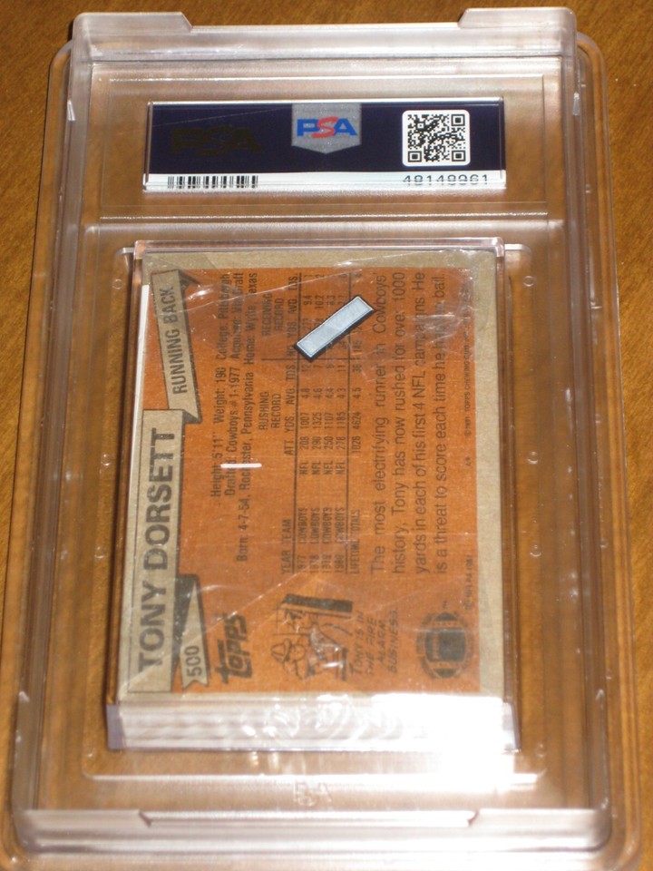 1981 Topps Football Unopened Cello Pack PSA 10 - Tony Dorsett HOF Back ...