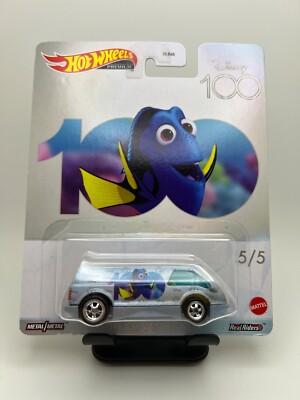 Hot Wheels Character Cars Disney 100 Dory Dream Van XGW New 5/5 New On ...
