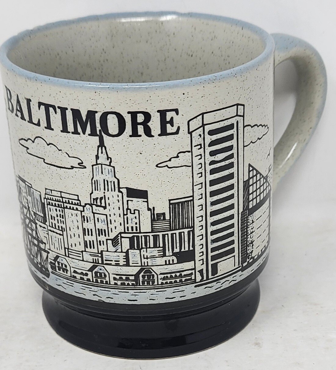 Baltimore Inner Harbor Otigiri Coffee Tea Mug Speckled Embossed VTG ...
