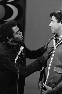 James Brown, Jerry Lewis on Jerry Lewis Show 1960s TV Photo | eBay ...