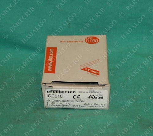 IFM, IGC210, IGKC008BASKG/M/US-104-DRS, Efector Proximity Sensor Switch ...